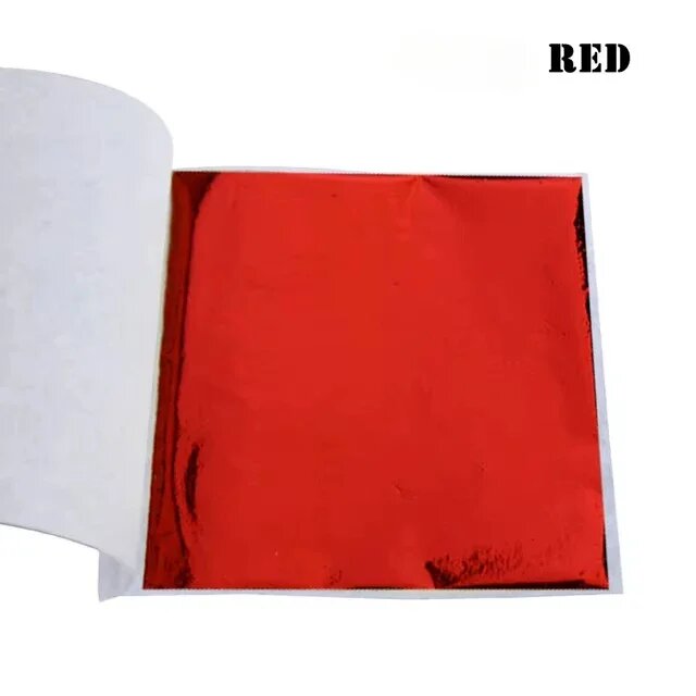 Листы сусального золота Красный, Red 30PCS