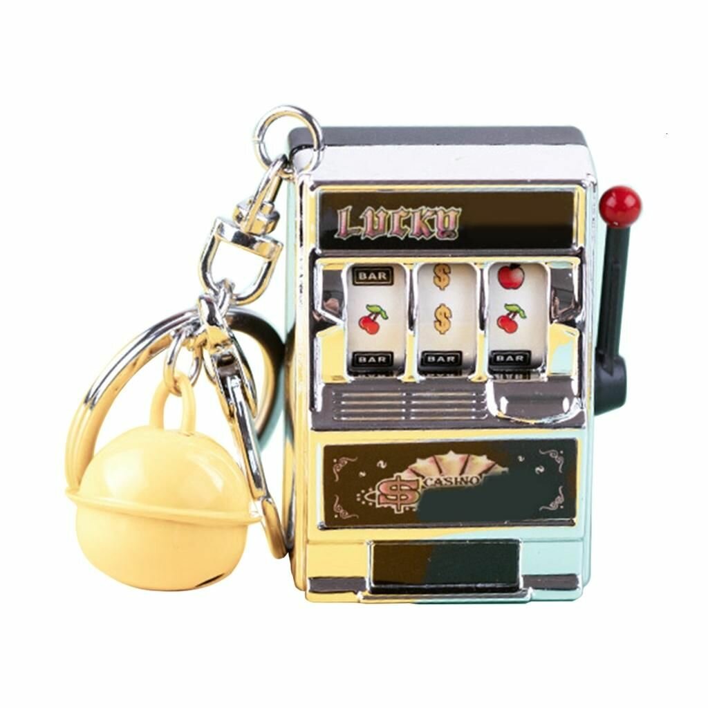 Мини-брелок в форме игрового автомата, Серебро