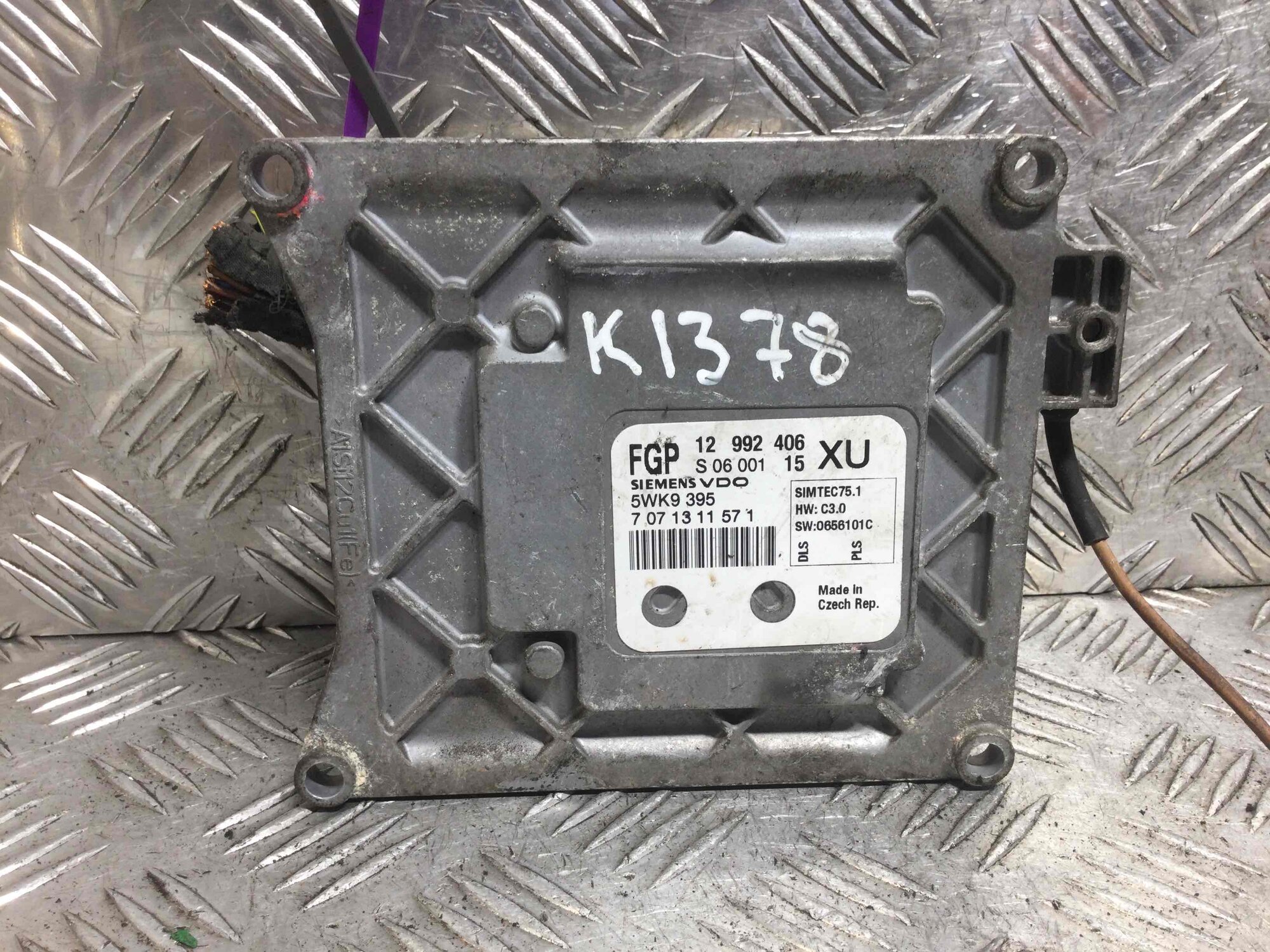 Б/У Блок управления двигателем Opel Zafira B (2005-2010) 2007 г.