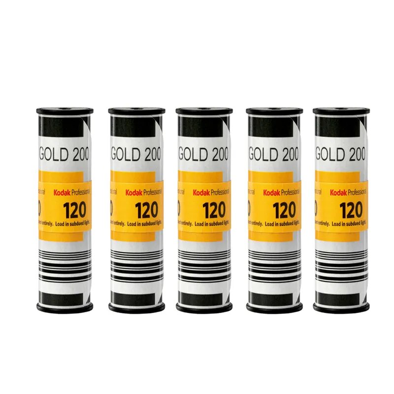 5 Roll цветн Фотопленка Kodak Gold 200/120 средний формат срок годности - 2027 год