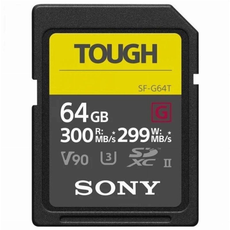 Карта памяти Sony 64GB SF-G Tough Series UHS-II SDXC Memory Card (SF-G64)