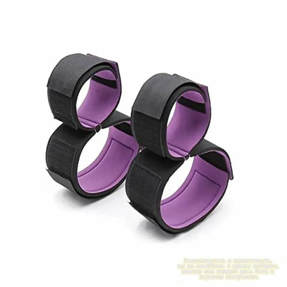 БДСМ набор для кровати, фиксаторы для рук и ног, манжеты для ног, наручники, оковы, бандаж БДСМ для связывания ног и рук, комплект для ролевых игр