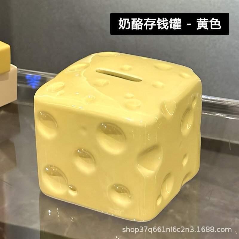 Керамическая копилка для мальчиков и девочек "Только сыр, нет выхода", большой подарок на день рождения