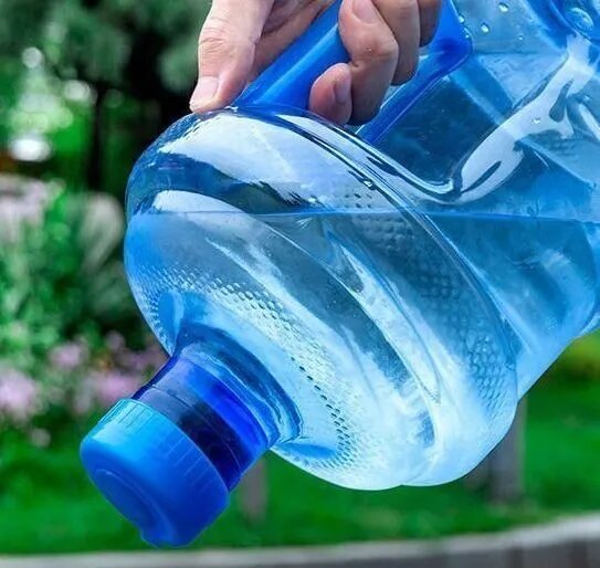 Канистра для воды PET-G пластик, Голубой, 5 л, 1 шт, Китай