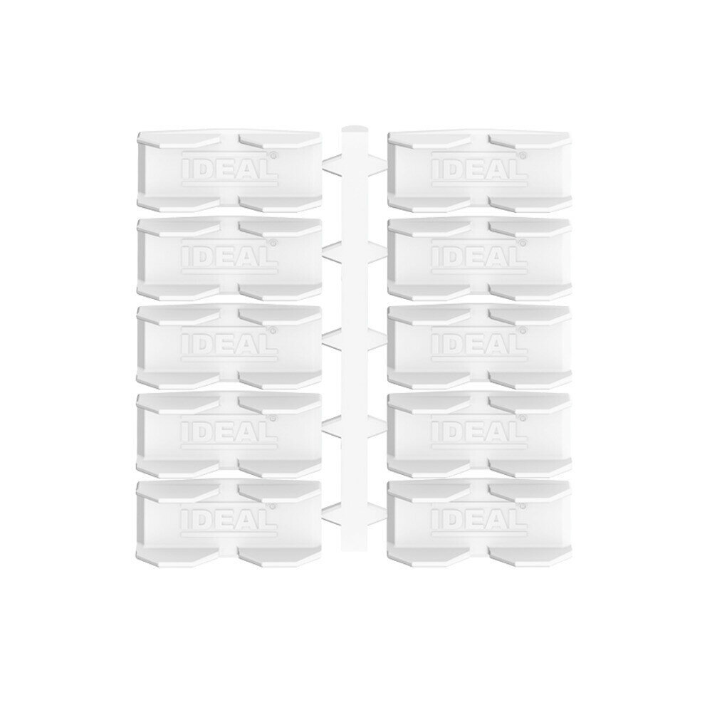 Соединитель скрытый Идеал Дюра 170 мм белый прямой (10 шт.)