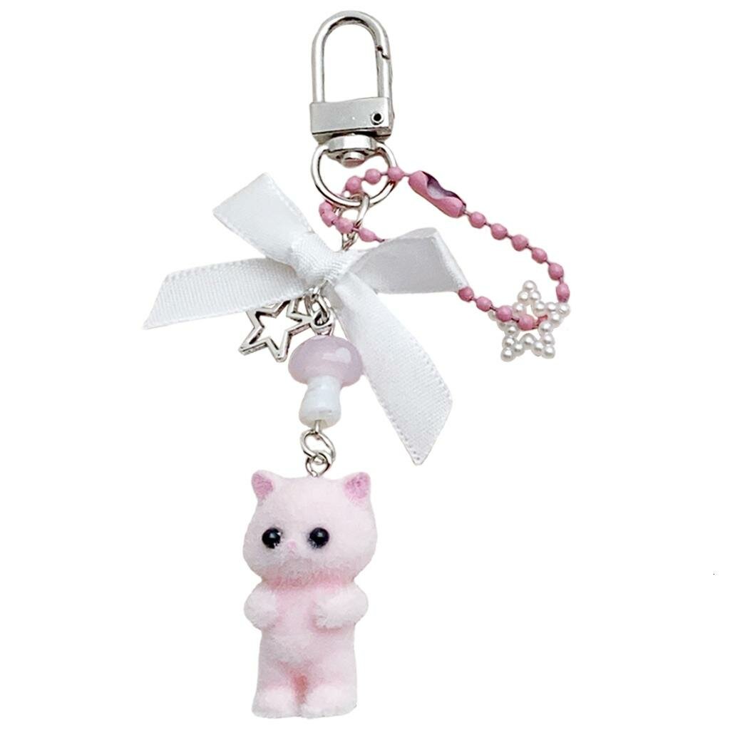 Модный бисерный брелок для телефона, Розовый