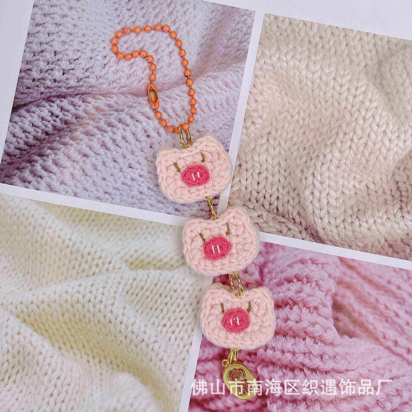 Ручная работа, вязаный крючком кулон в виде кошки, мини-таиаки, красивый подарок с смыслом, брелок для пары