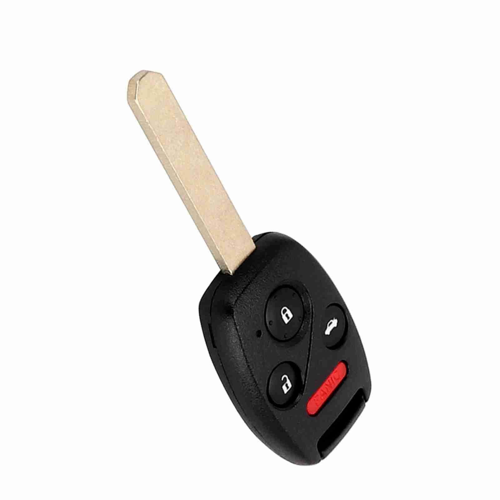 Дополнительный ключ Honda Civic 2006-2011 с чипом 313.8, 4 кнопки, с батарейкой, чёрный, FCC ID 35111-SVA-305 1 шт.