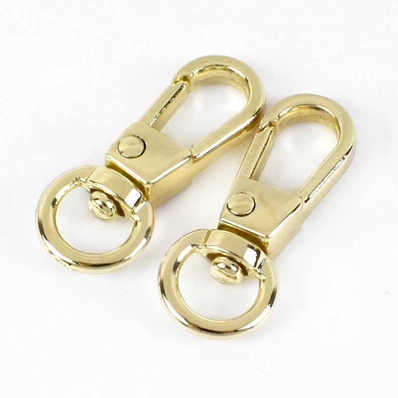 Металлические поворотные пряжки-лобстеры Meetee 8 мм 10Pcs, LightGold
