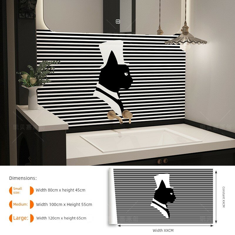 Наклейки для раковины в ванной, наклейки для маскировки плитки на стене унитаза, водонепроницаемые, съемные, без