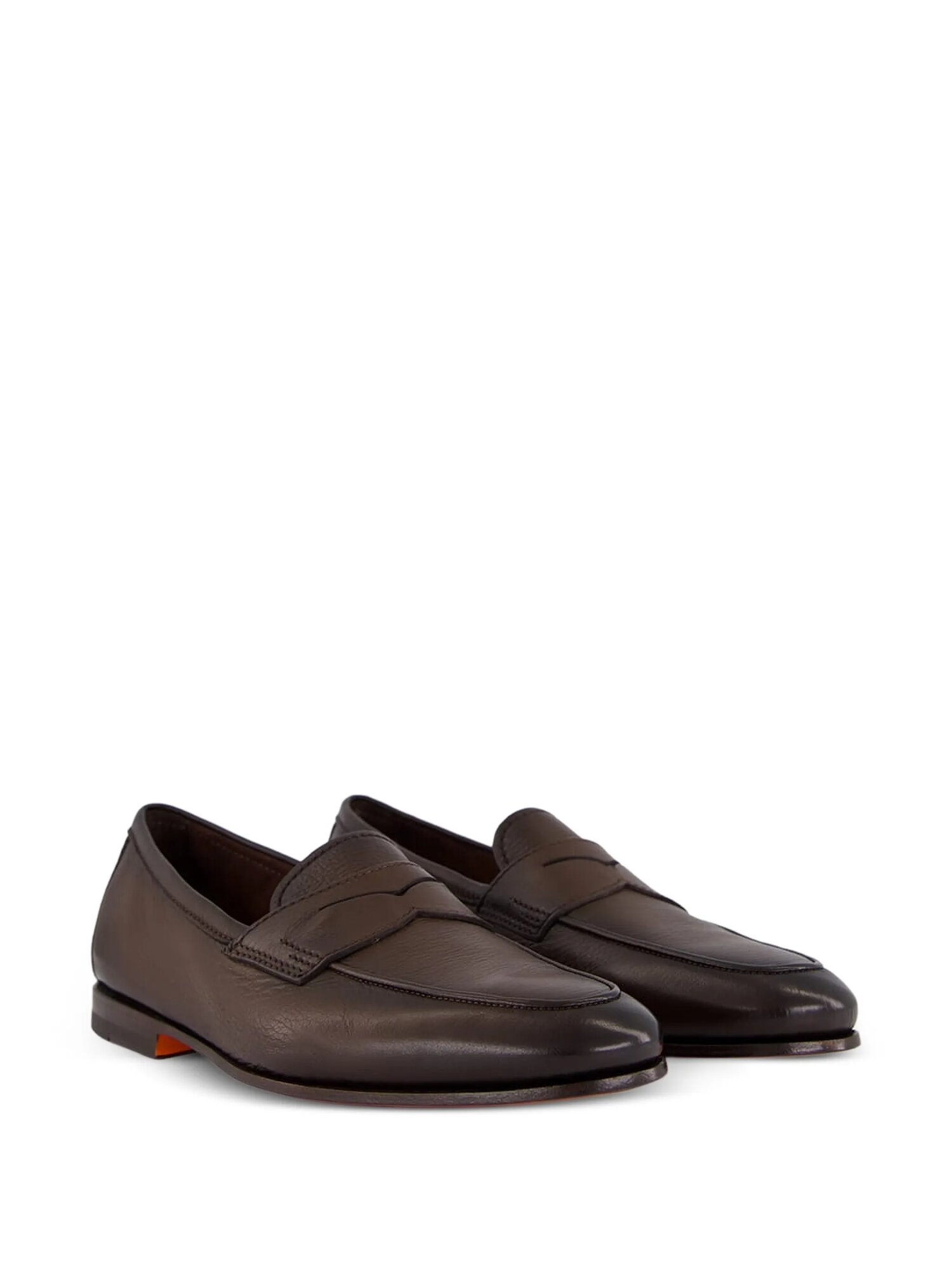 Лоферы Santoni, размер 10.5, brown — фото 1