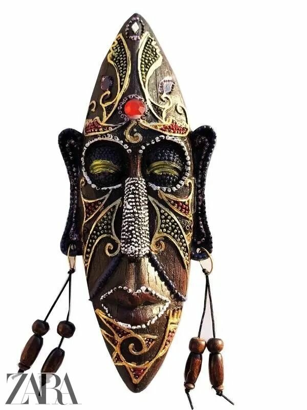 Украшения в африканском стиле, креативные маски, подвески, поделки из смолы, украшения