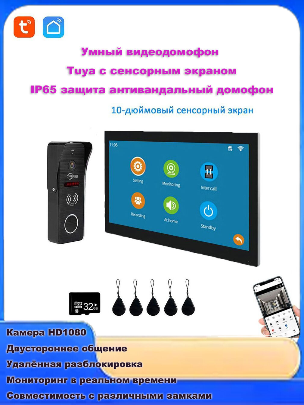 Комплект для установки домофона