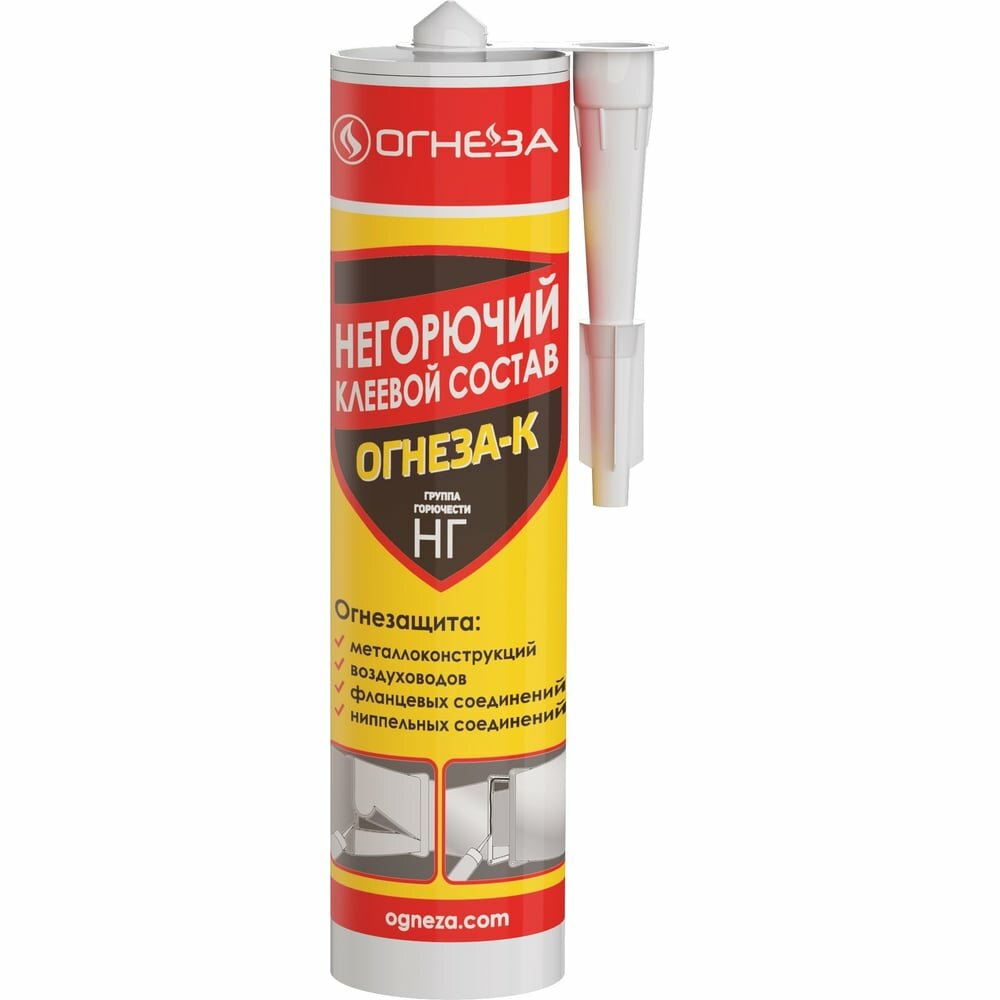 Огнестойкий клей для металлических конструкций огнеза-к туба 310 мл 105070