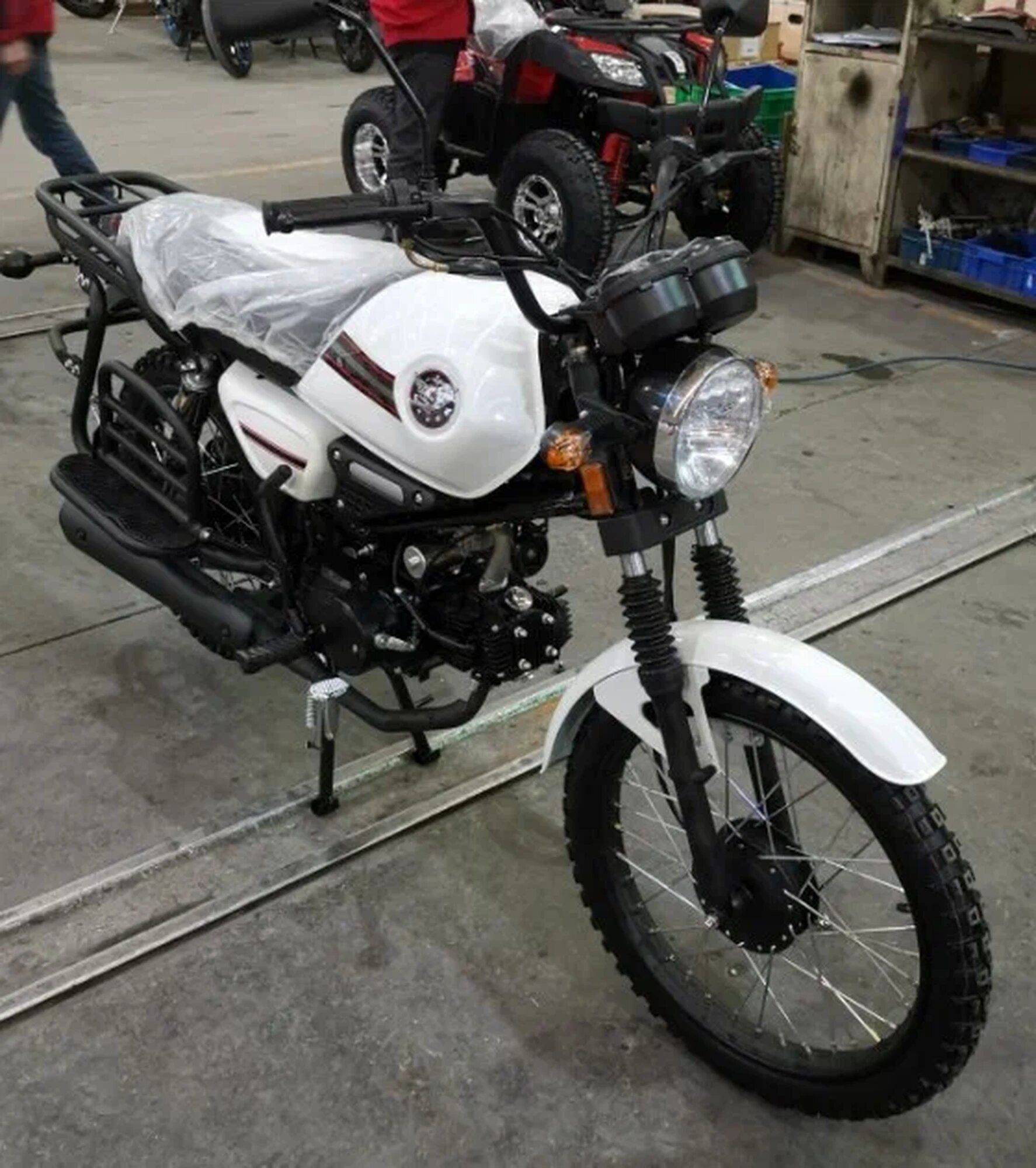 Мопед мотомир COLT 49 WHITE, 110 куб. см, максимальная скорость 90км/ч, белый — фото 1