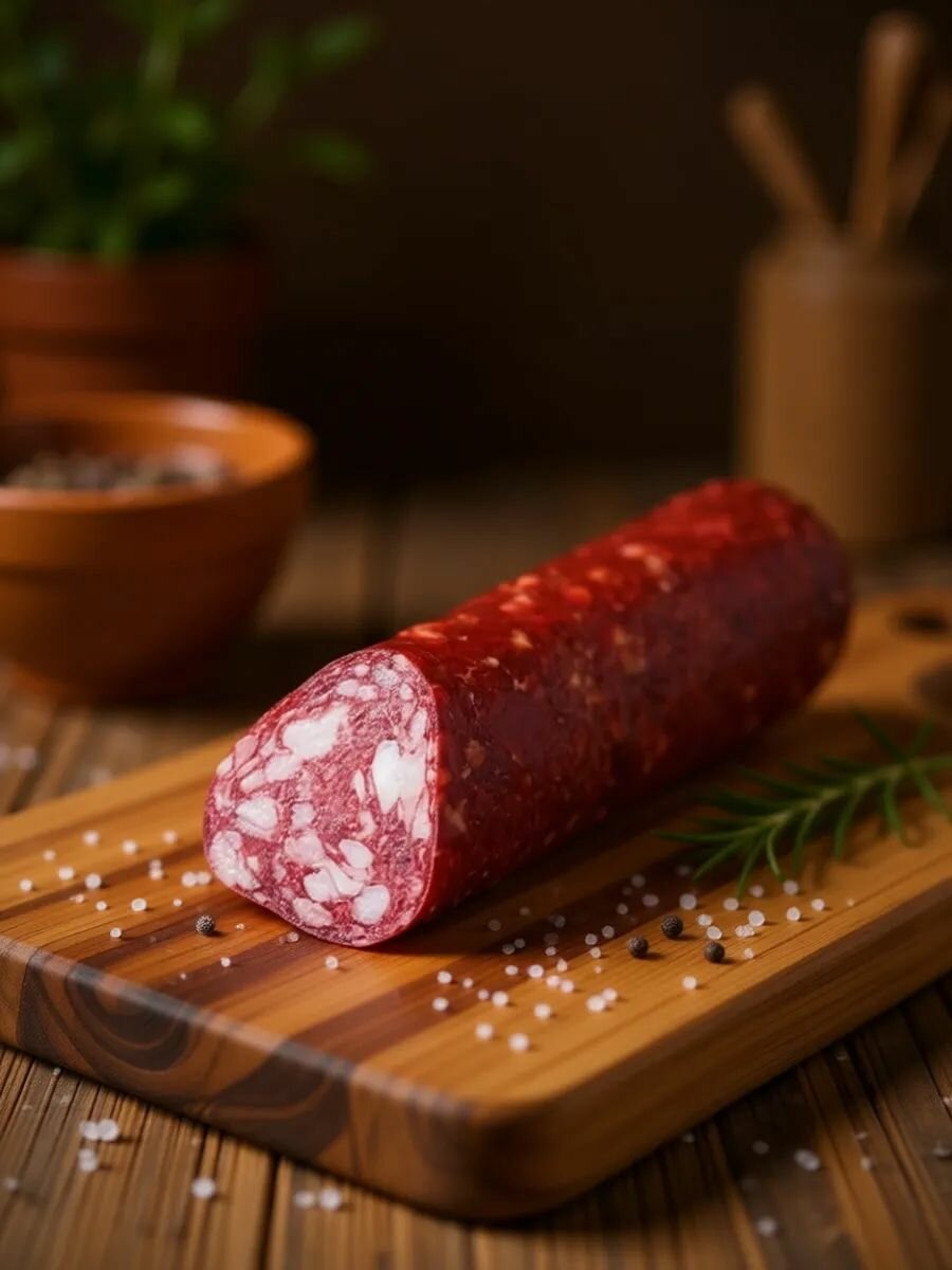 Колбаса сырокопченая "Салями Австрийская" треугольная 500-650 гр