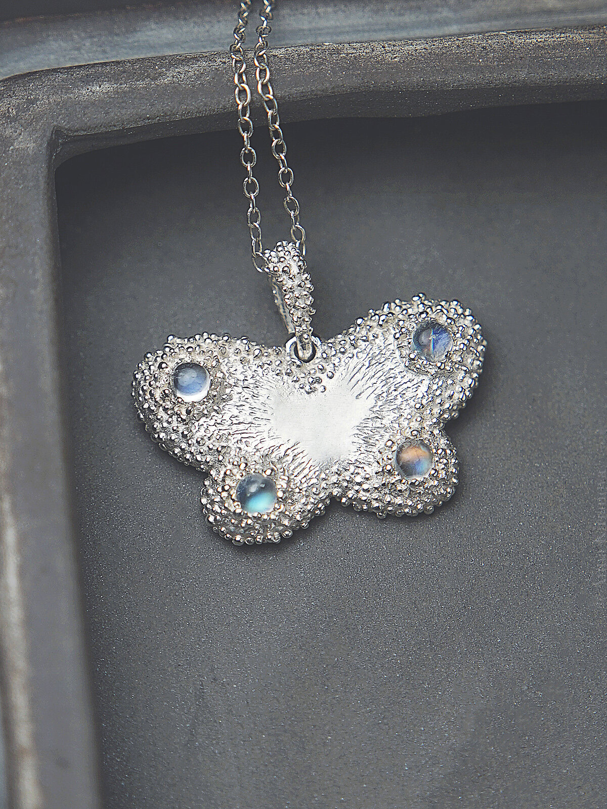 Подвеска, серебро, 925 проба, лунный камень