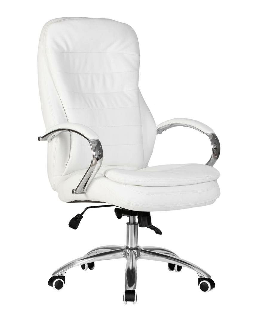 Кресло руководителя DOBRIN Офисное кресло для руководителей DOBRIN LYNDON, белый арт. LMR-108BL_M_EL-white