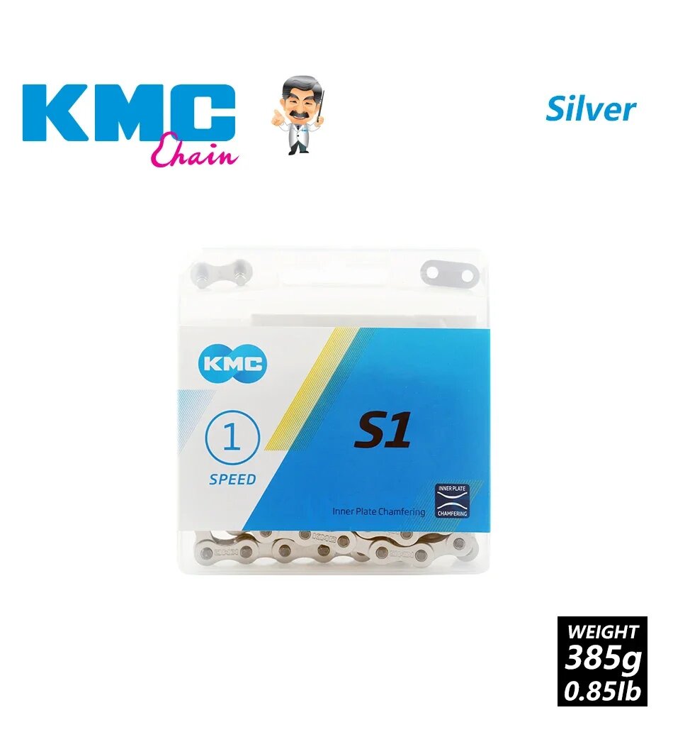 Цепь KMC S1 Silver 112 звеньев