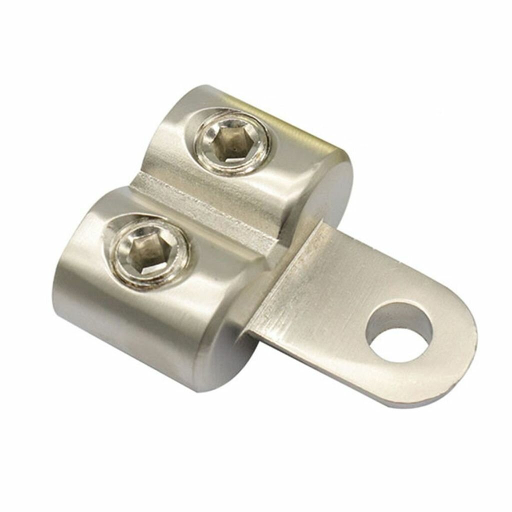 Модифицированный источник питания аудиосистемы автомобиля Клеммная колодка O-типа с двусторонним разъемом высокой мощности-никелированный-0GA