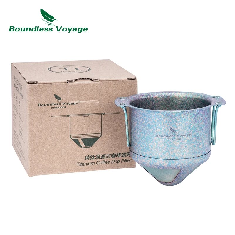 Портативный титановый фильтр для кофе Boundless Voyage Green