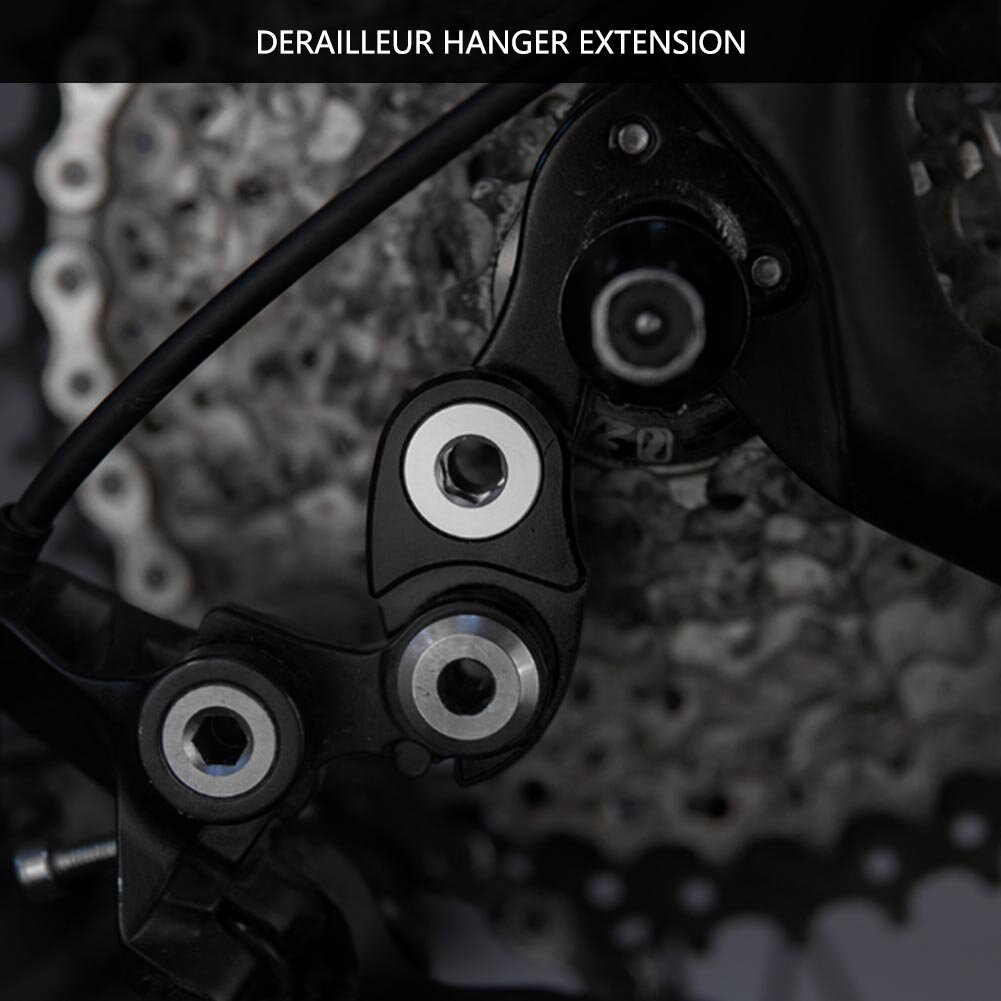 Кронштейн для переключателя заднего переключателя велосипеда Road Bicycle Rear Derailleur Hanger Extension для горного велосипеда Mountain Bike Frame Gear Tail Hook Extender черного цвета Black, размер 45*23мм, материал алюминиевый сплав, для freewheel