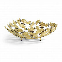 Блюдо Michael Aram "Butterfly Ginkgo", 47 см, латунь