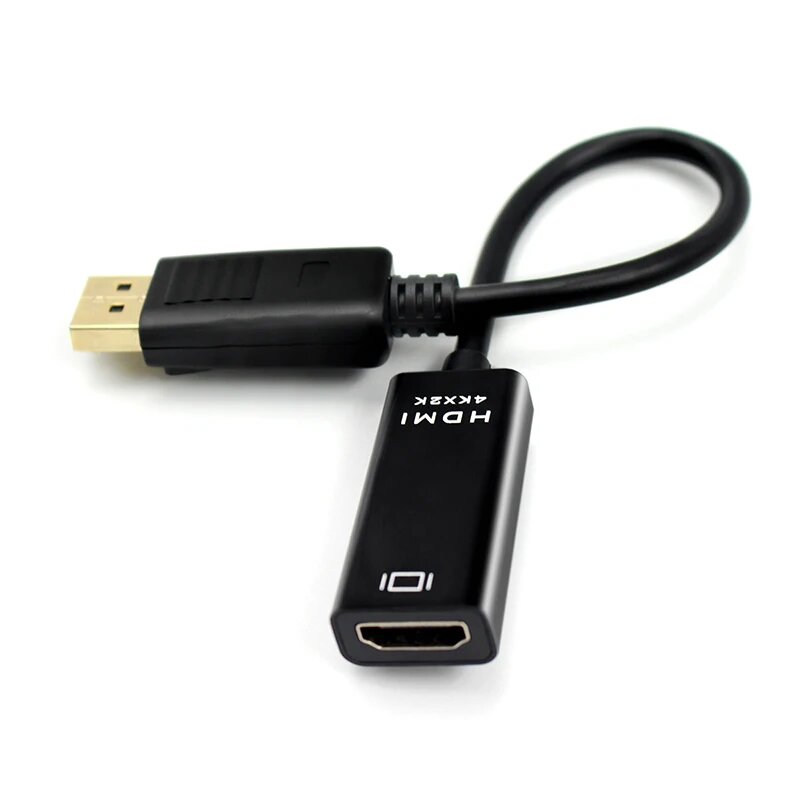 Переходник DP в HDMI, Кабель-адаптер, порт дисплея в 4K 1080P HDMI2DP «Папа-мама» для проектора, ноутбука, ПК, ТВ