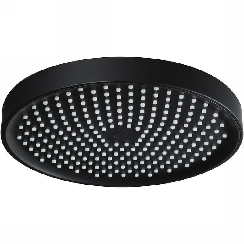 Верхний душ Frap F016-25 250х250 мм, черный, на кронштейн, 1 вид струи