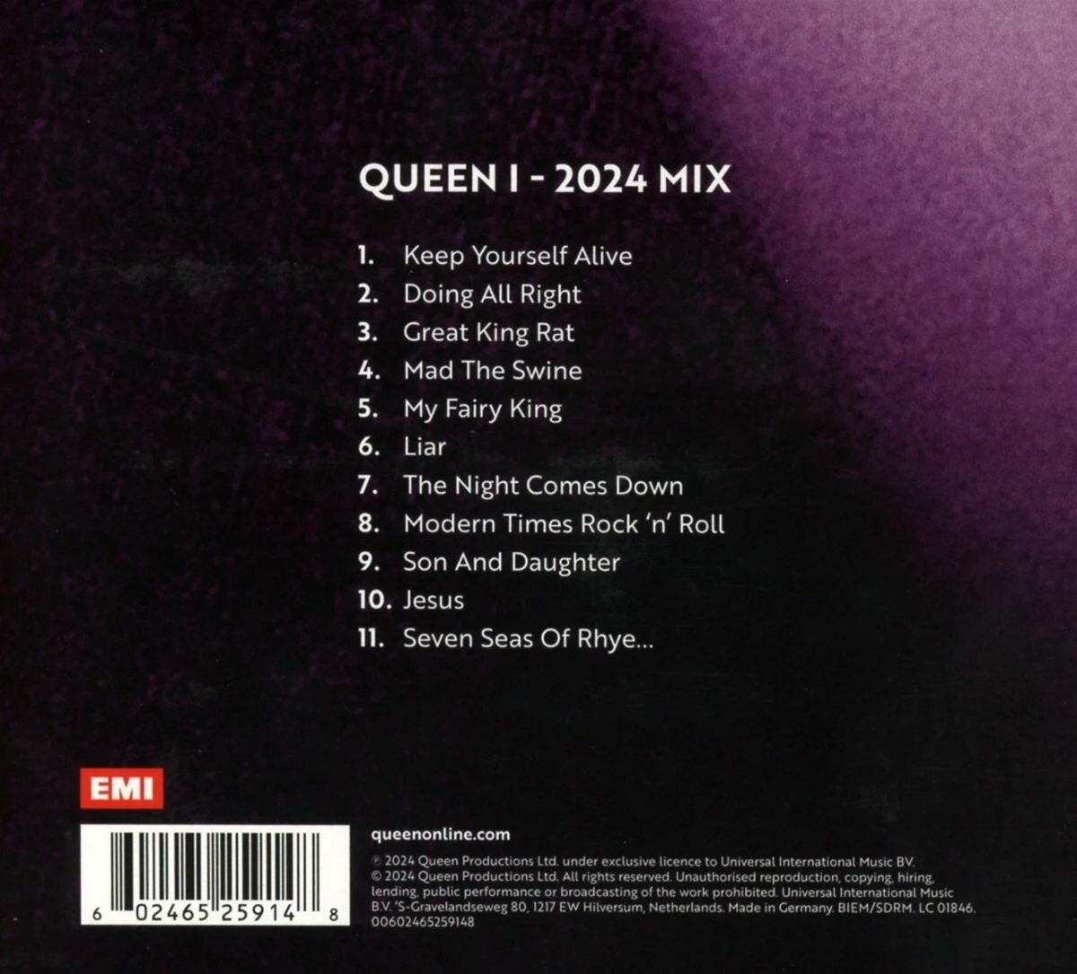 Queen - Queen (CD) 2024, , Digipack, Музыкальный диск — фото 1