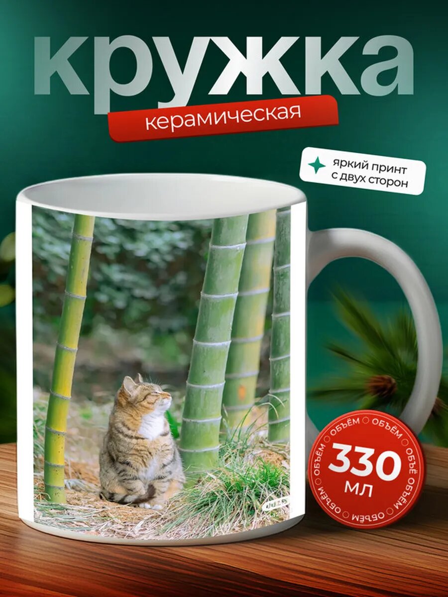 Кружка Лаосский бамбуковый кот,