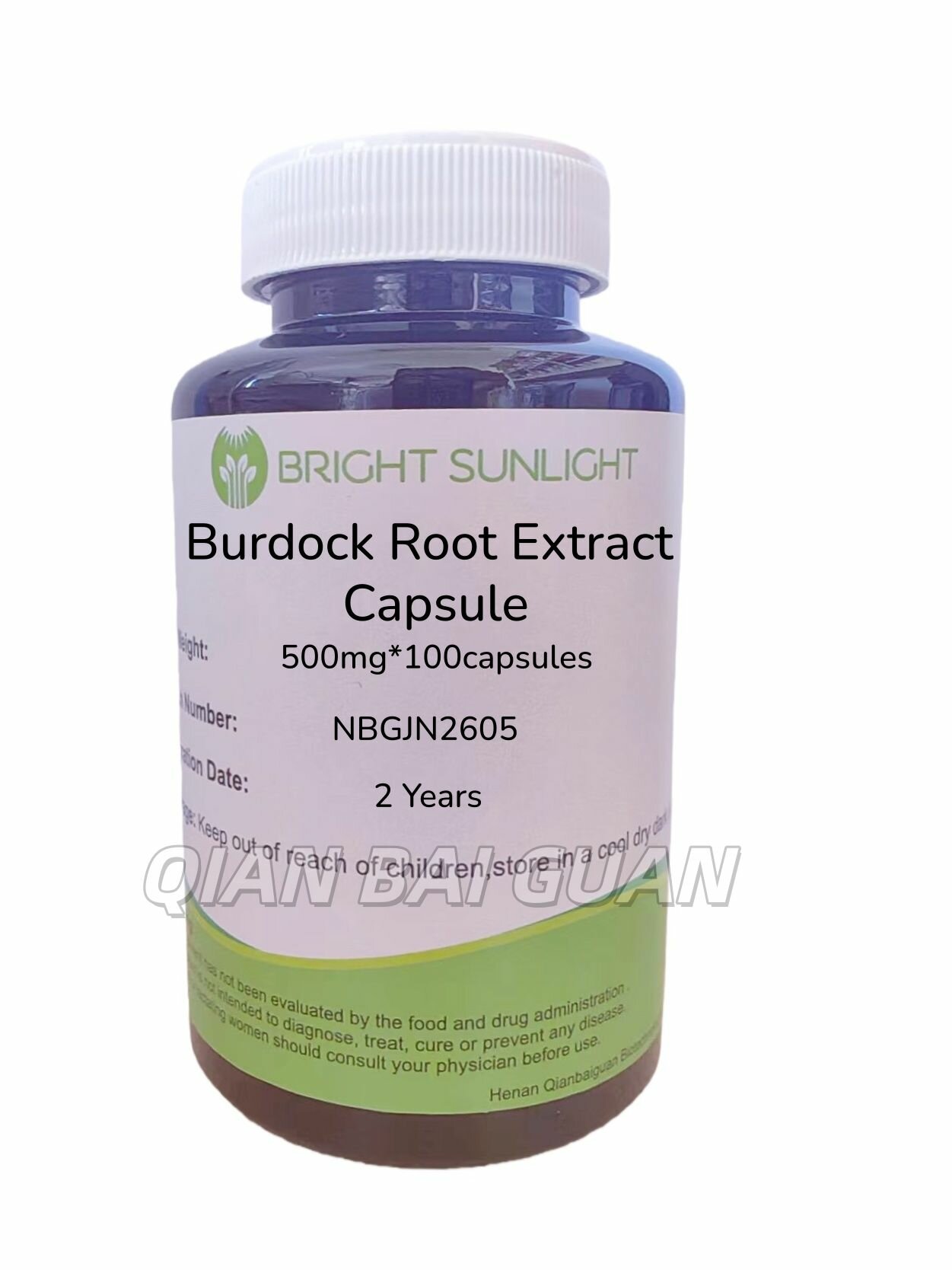 Корень лопуха 500мг*100 капсул натуральное растительное , Burdock Root Extract
