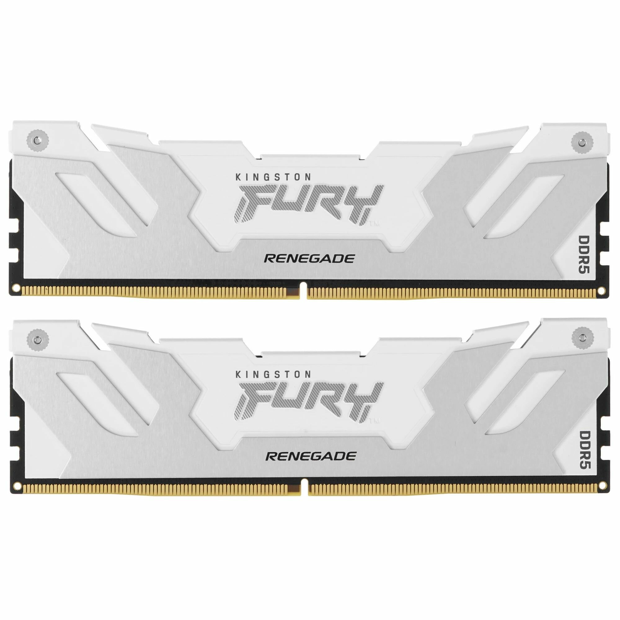Оперативная память UDIMM Kingston Fury Renegade White (KF576C38RWK2-32) 32 ГБ - DDR5, 16 ГБ х 2 шт, 7600 МГц, PC60800
