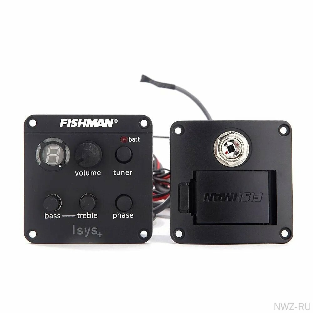 Пьезоэлектрическая система пикропа Fishman Presys II для акустической гитары с встроенным предусилителем