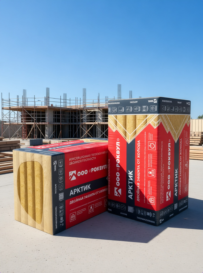 Теплоизоляция ROCKWOOL Арктик Лайт Д Экстра, 10 см, 3м2, двойная плотность