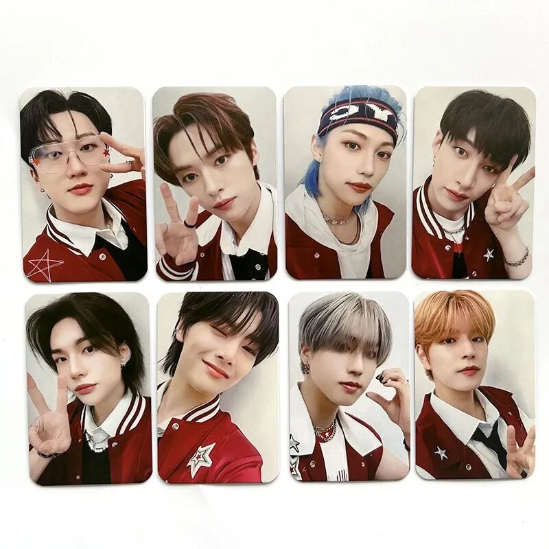Карточка Stray Kids , 8штуки KPOP Фотокарточка