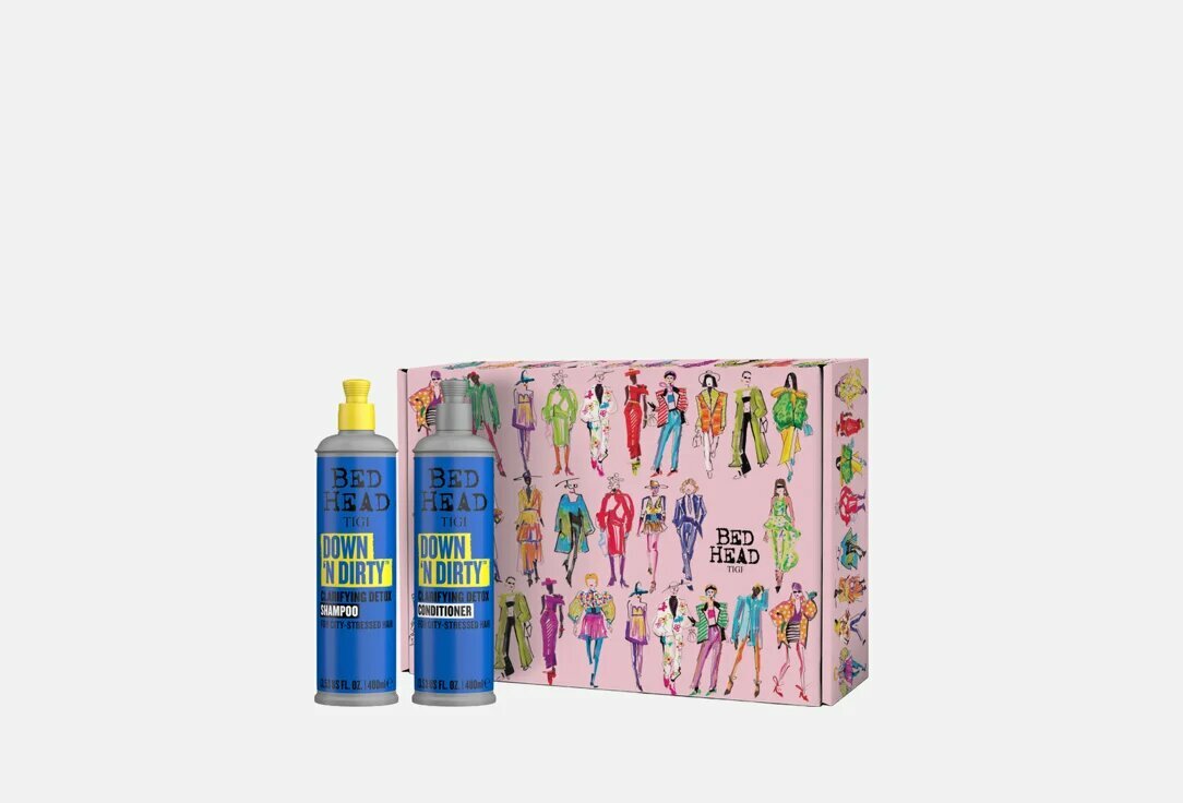 TIGI Bed Head DOWN N DIRTY Подарочный набор детокс для волос 2 шт