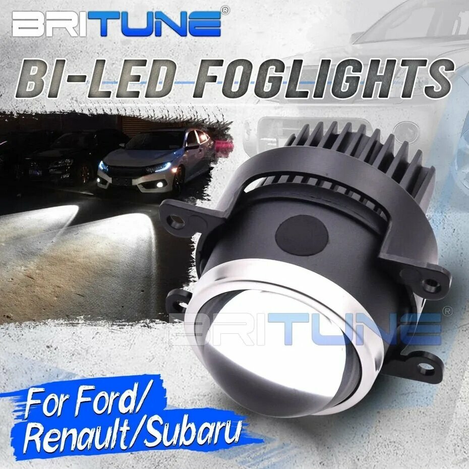 BRITUNE Фары автомобильные, Противотуманная фара, арт. B-618LED-FTE-6000K-11