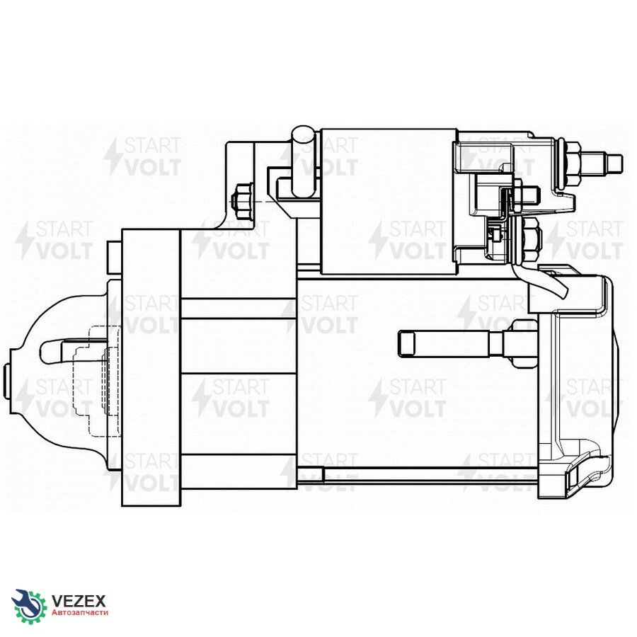 STARTVOLT LST2613 Стартер для а. м BMW X1 F48 14- 2.0D 1,9кВт LSt 2613