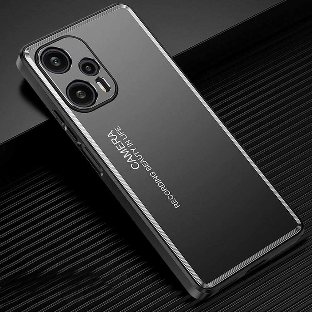 Матовый металлический чехол для Poco F5, силиконовый противоударный чехол для бампера для Xiaomi Redmi Note 12 Turbo