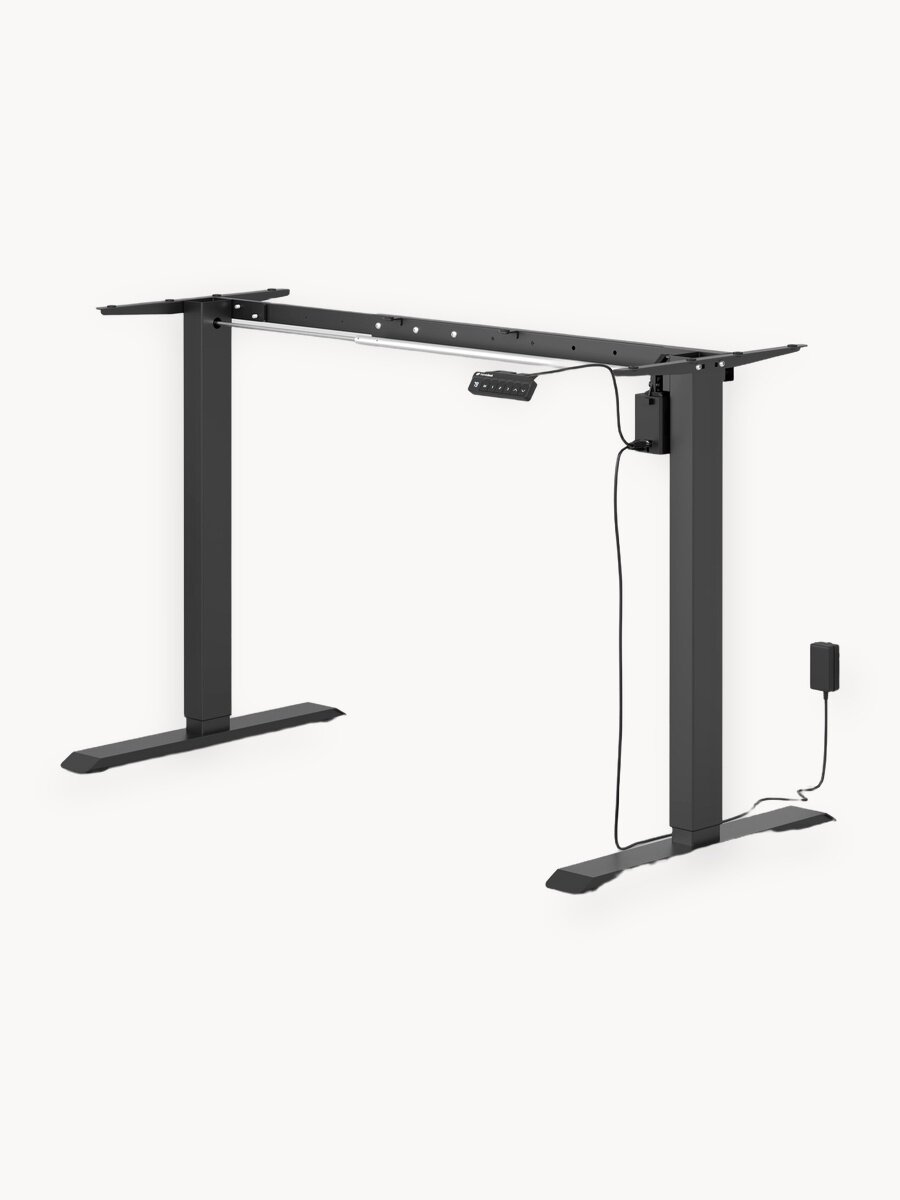 Подстолье для компьютерного стола с электроприводом, рама для стола регулируемая по высоте movedesk Basic, цвет черный