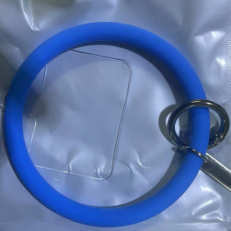 Многофункциональный ремешок для телефона с защитой от падения / Удобный силиконовый браслет на руку Для любого чехла для телефона / Светло-голубой