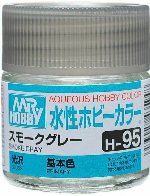 H 95 краска водоразбавляемая художественная т. м. MR.HOBBY 10мл SMOKE GRAY