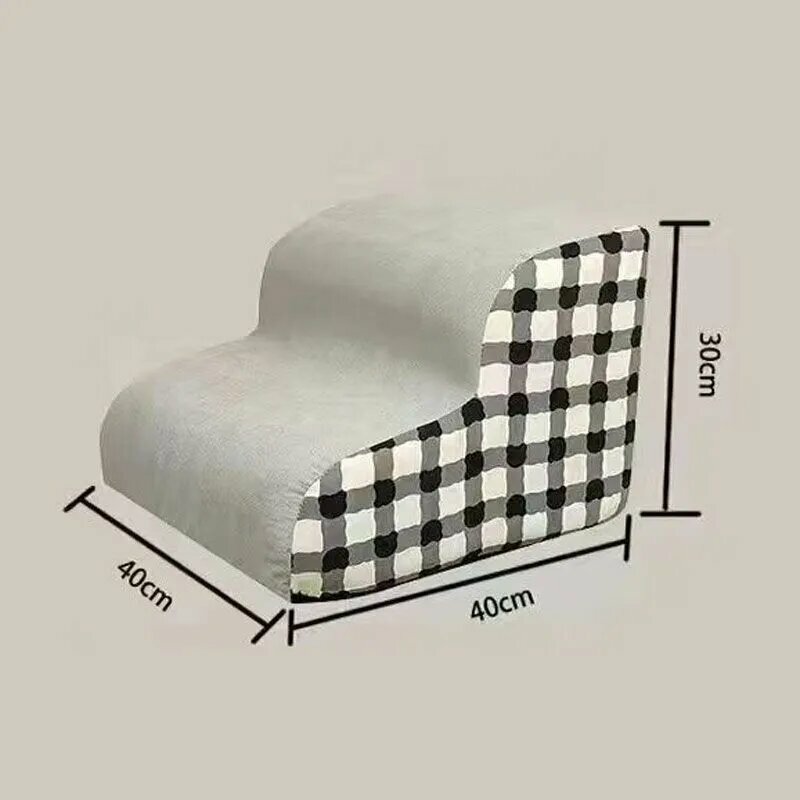 Лестница для животных，Ткань，2-й этаж，40×40×30cm, Стабильный и не разрушающийся