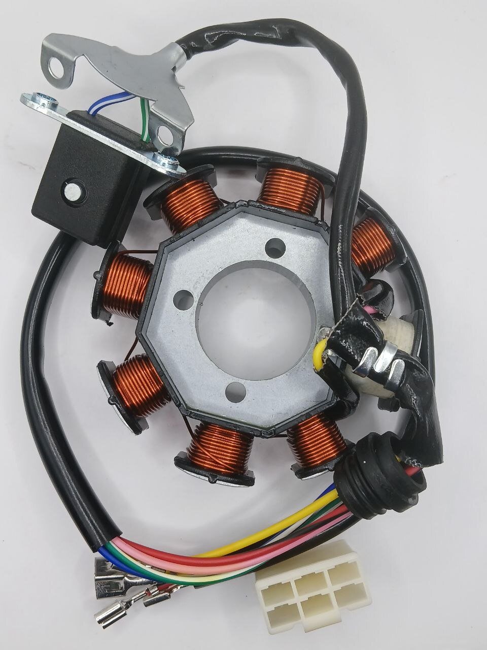 Зажигание мотоциклы CG/CB 125/150сс, 8 катушек (7+1) (5 проводов)157FMI, 162FMJ, 3 отверстия D32mm