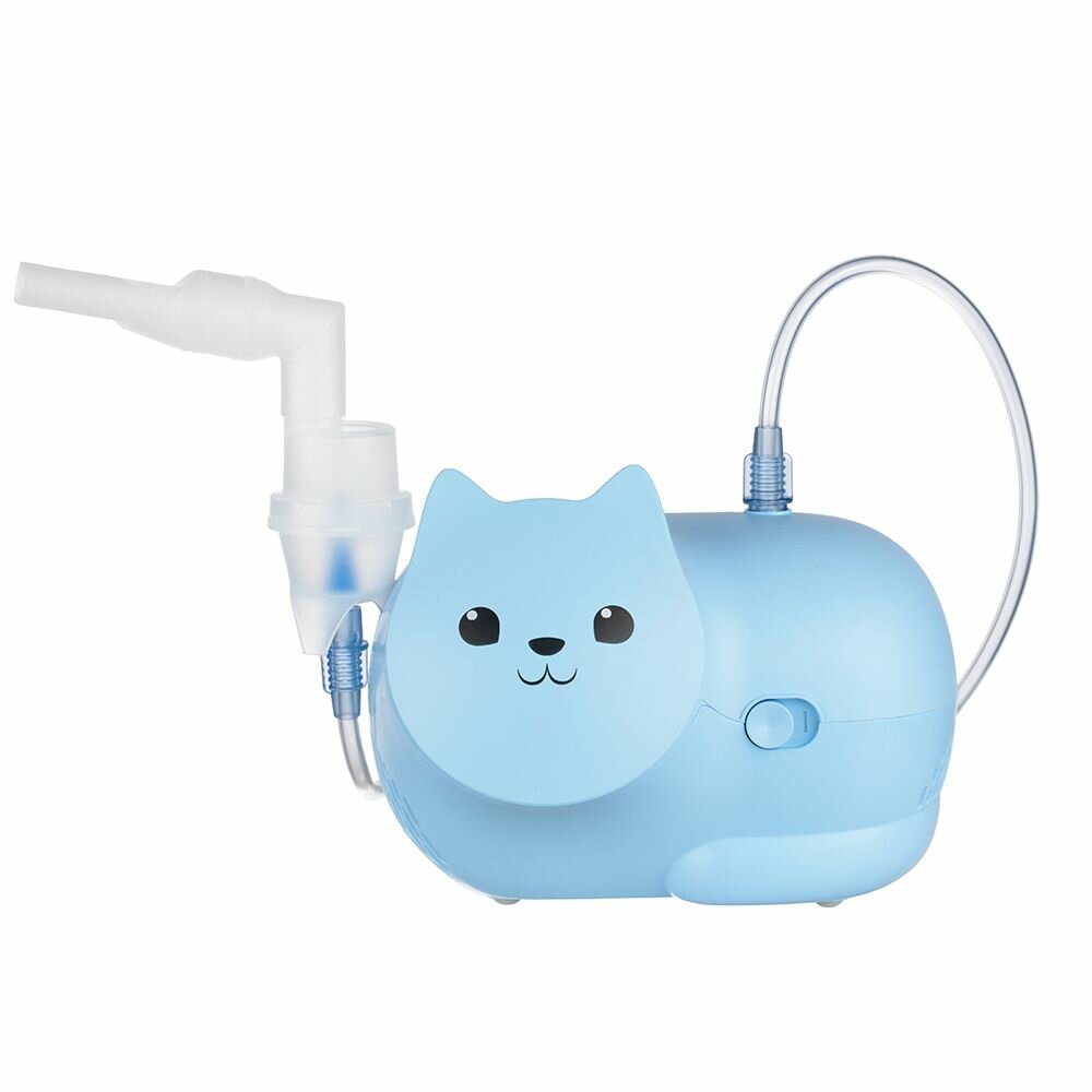 Ингалятор компрессорный OMRON Neko Kat детский (NE-C303M-KDRU), голубой
