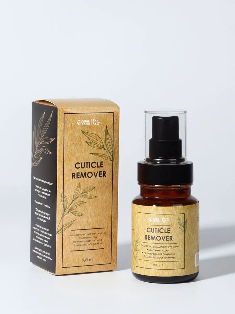 Ремувер д/кутикулы ухаживающий 100мл спрей бан к/кор QF