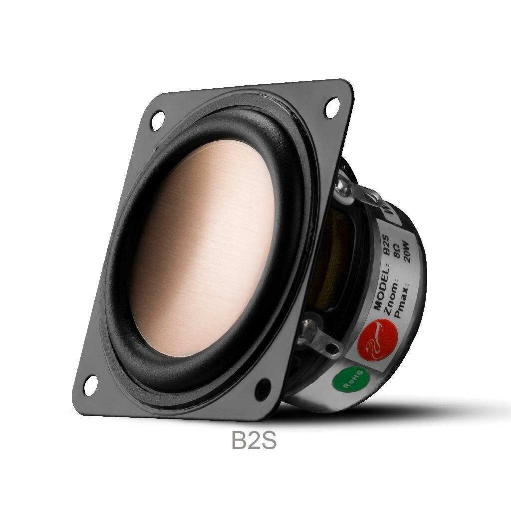 2шт Динамик широкополосный, D 51 мм, B2S 10 Вт, R 8 Ом 78dB 150Hz - 15kHz