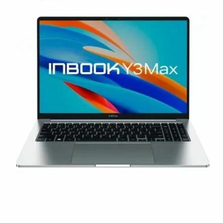 16" Ноутбук INFINIX INBOOK Y3 Max YL613 (71008301568) серебристый - 1920x1200, IPS, Intel Core i3-1215U, ядра: 6 x 1,2 ГГц, 8 ГБ, SSD 512 ГБ, Intel UHD Graphics, Windows 10 Pro