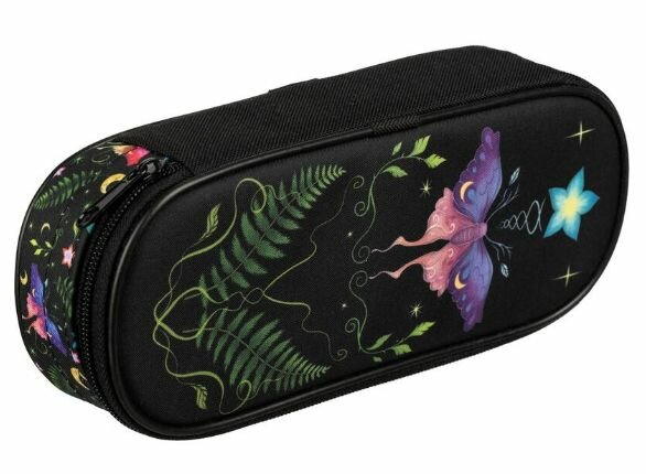 Пенал односекционный Комус Класс Сказочный лес, цвет черный